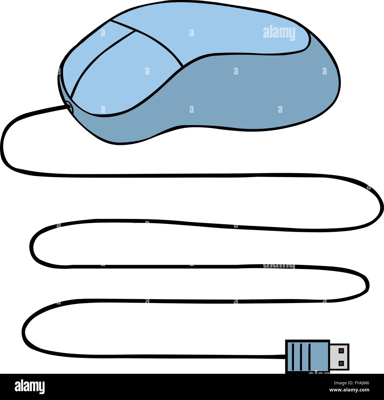 Usb mouse Stock Vector Images - Alamy