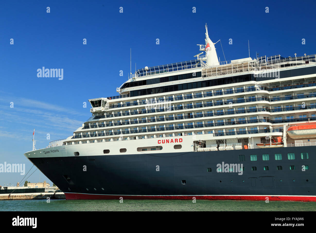 Cruise ship MS Queen Victoria (Cunard Line), IMO 9320556 Stock Photo ...