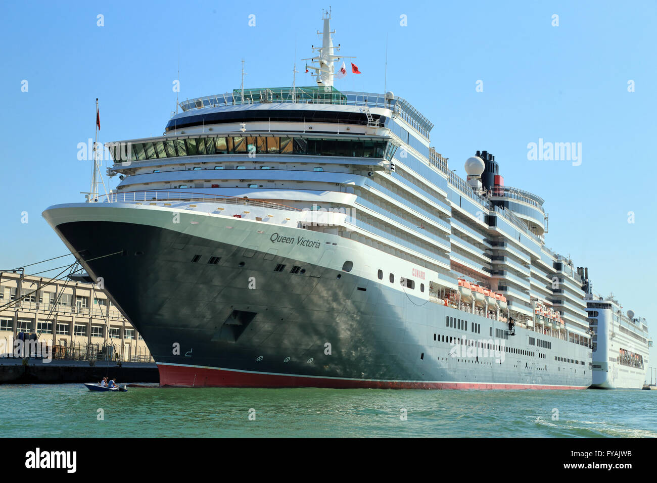 Cruise ship MS Queen Victoria (Cunard Line), IMO 9320556 Stock Photo ...
