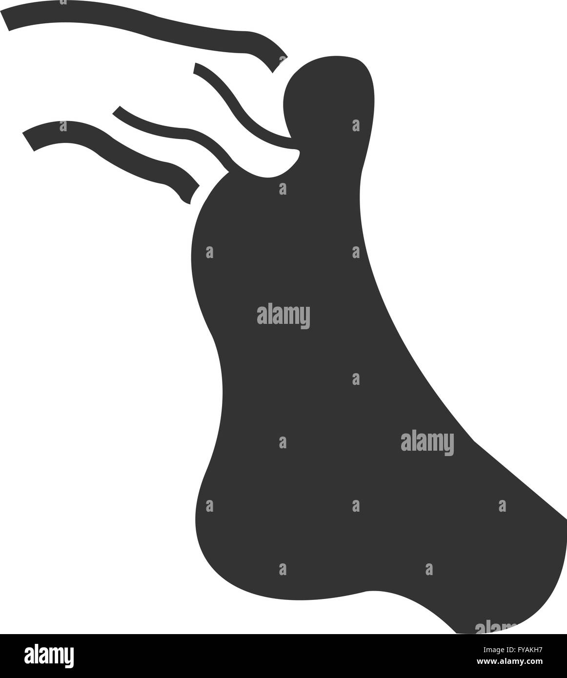 Bold Icon foot massage icon Stock Vector Image & Art - Alamy