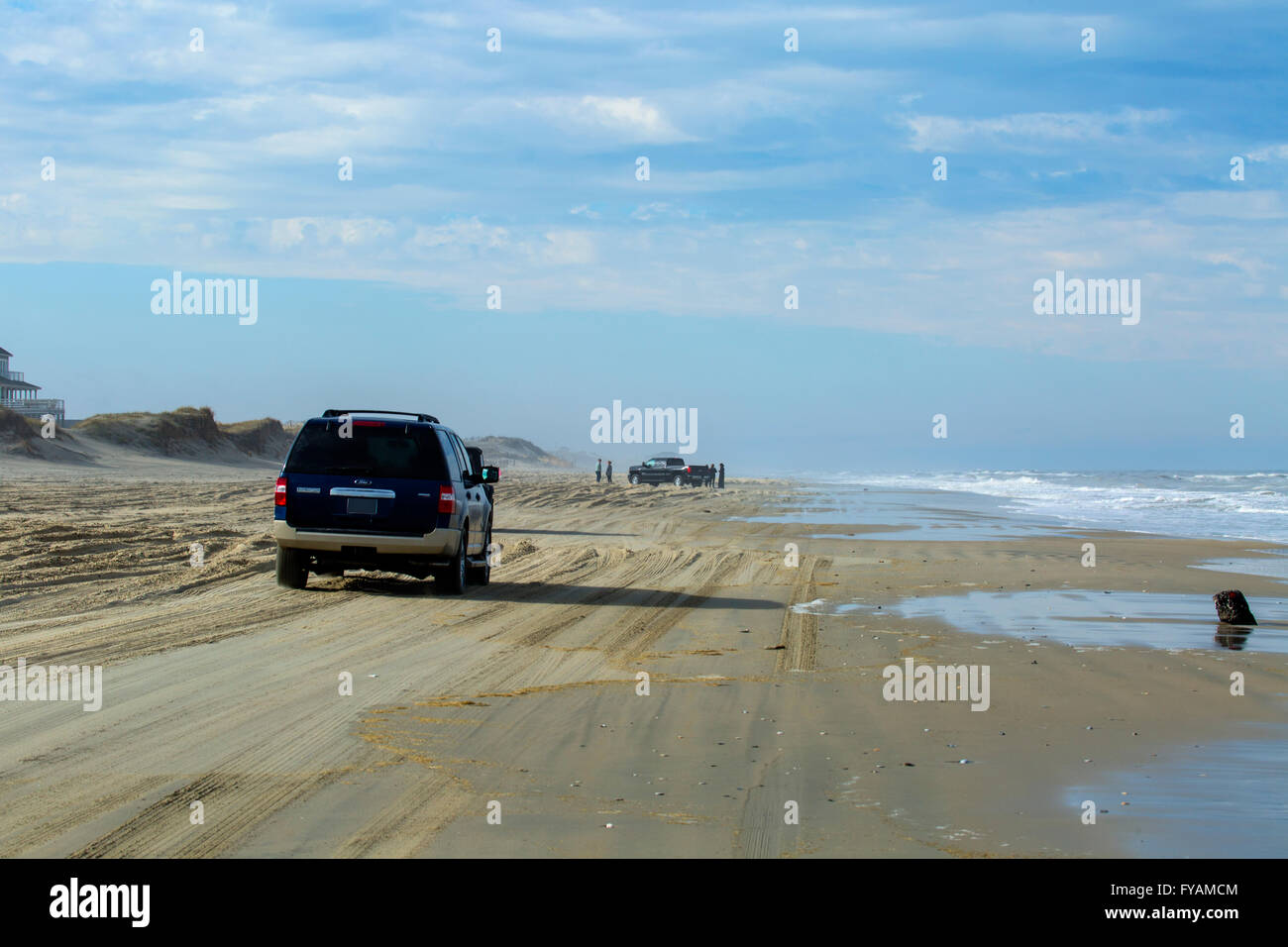 Off roading on beach Outer Banks North Carolina Stock Photo - Alamy