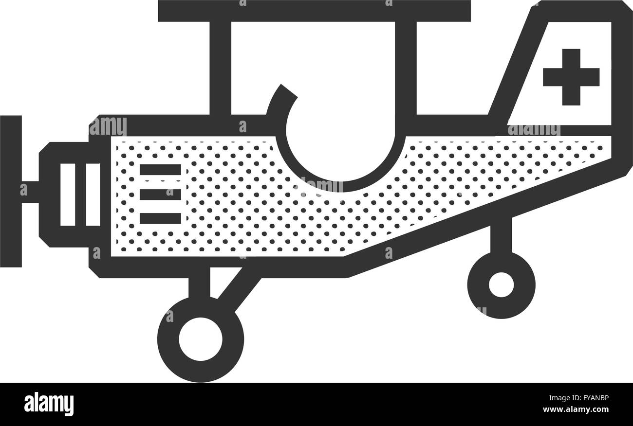 ambulance small plane icon Stock Vector Image & Art - Alamy