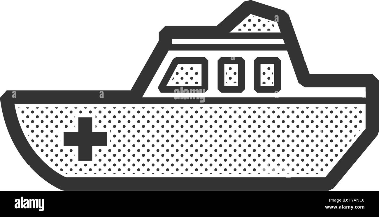 Medical rescue boat icon hi-res stock photography and images - Alamy