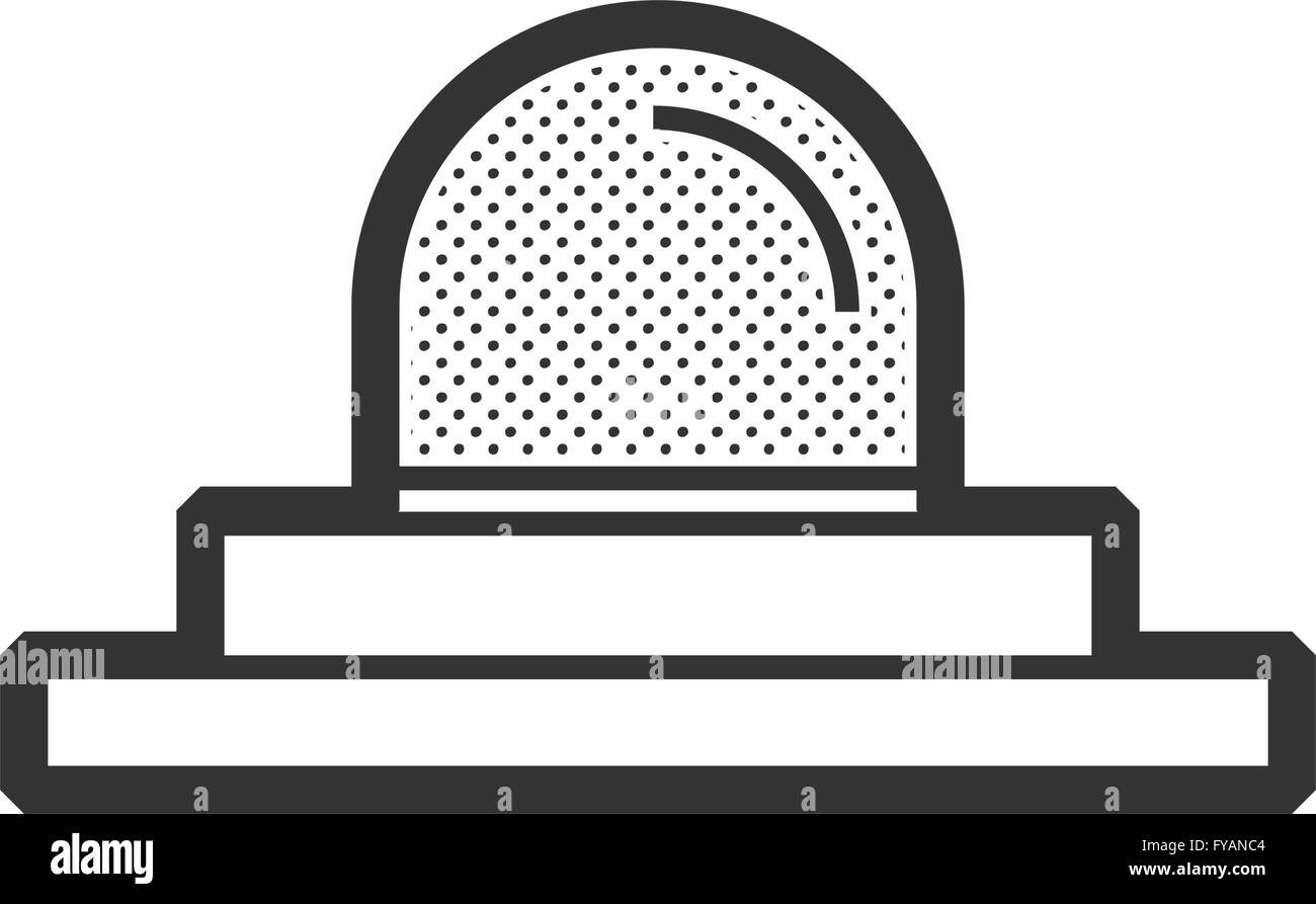 Emergency beacon icon Black and White Stock Photos & Images - Alamy