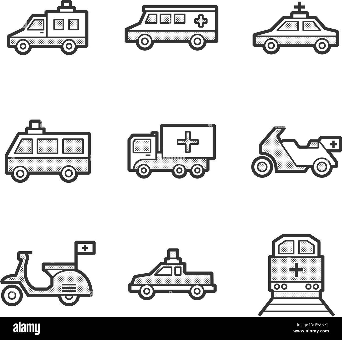 Motorcycle ambulance Stock Vector Images - Alamy
