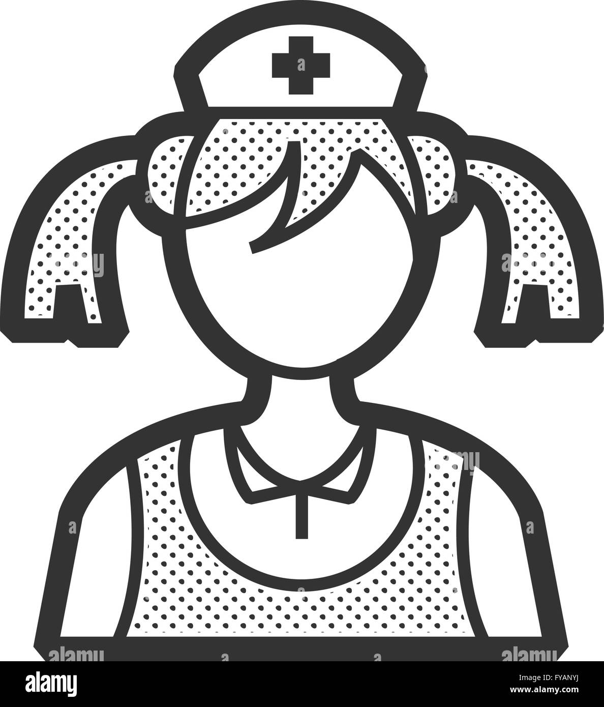 Healthcare old woman nurse Stock Vector Images - Alamy