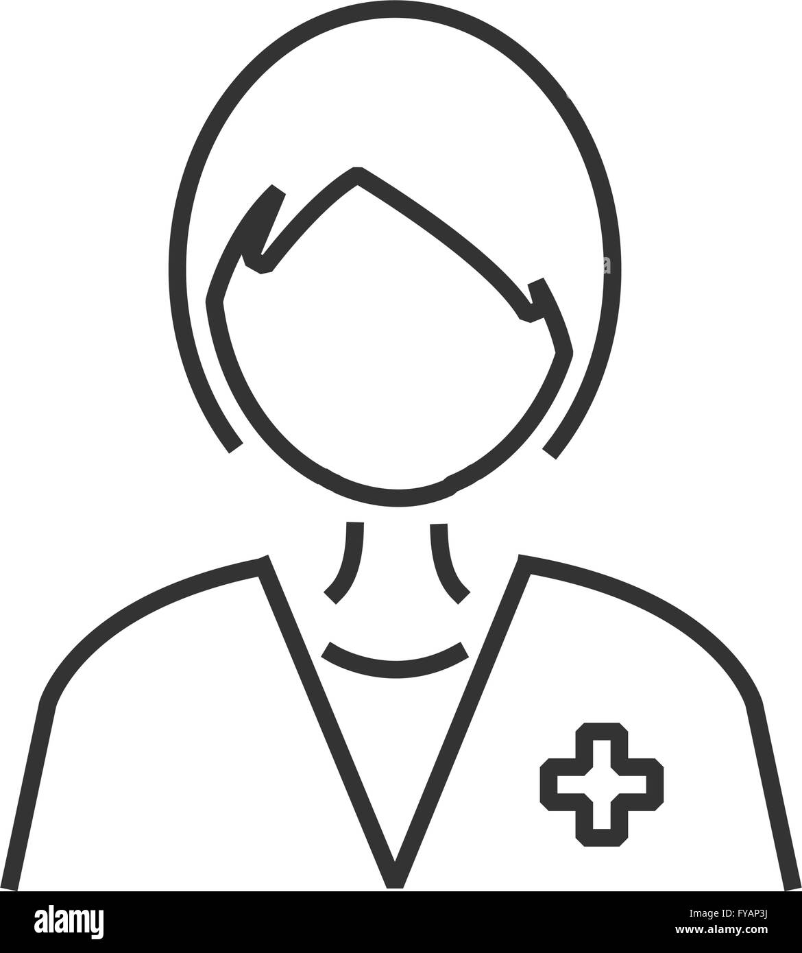 Medical doctor profile icon male hi-res stock photography and images ...