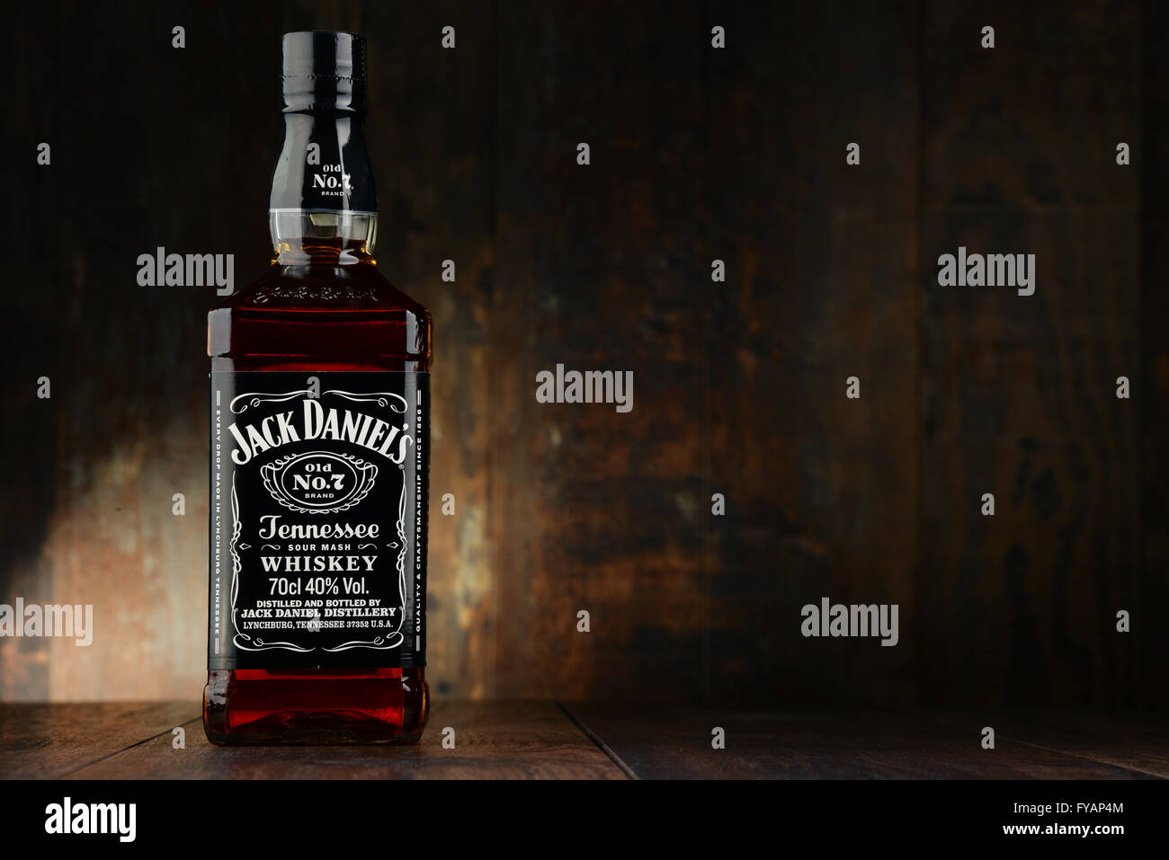 Bottle of Jack Daniel's whiskey Stock Photo - Alamy