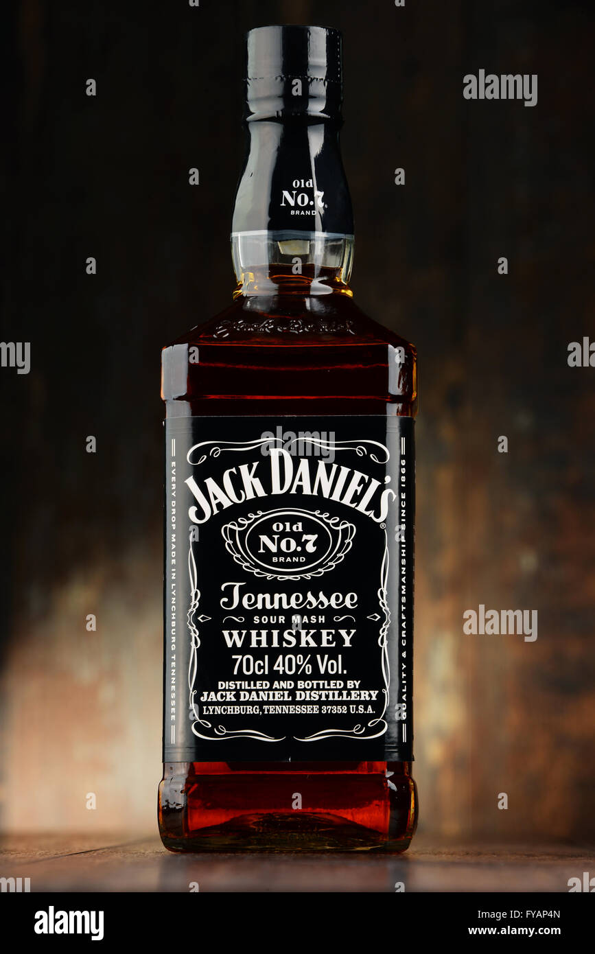 Bottle of Jack Daniel's whiskey Stock Photo - Alamy