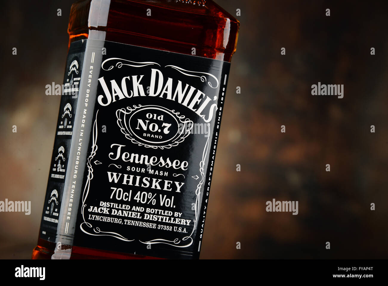Bottle of Jack Daniel's whiskey Stock Photo - Alamy
