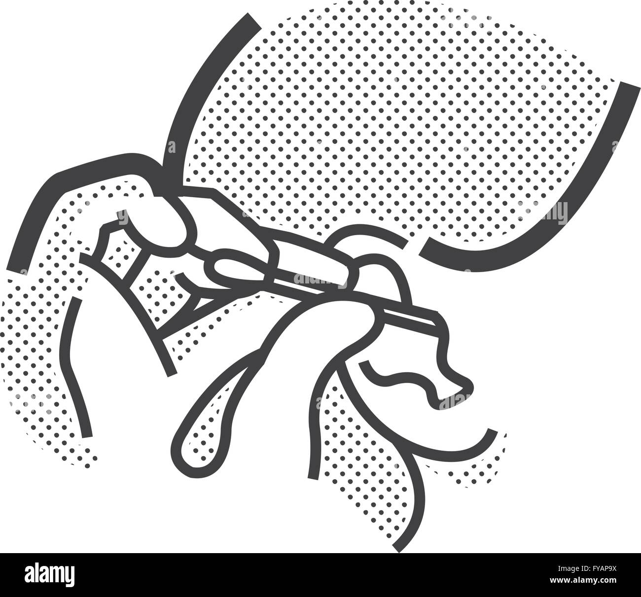 Ear Wax Black Colour Clipart