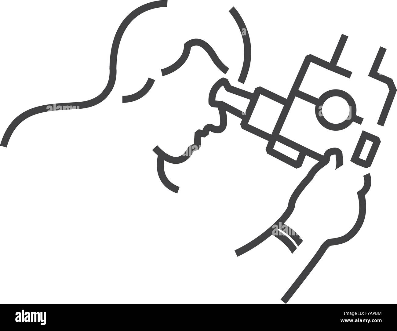 Endoscopic examination Black and White Stock Photos & Images - Alamy