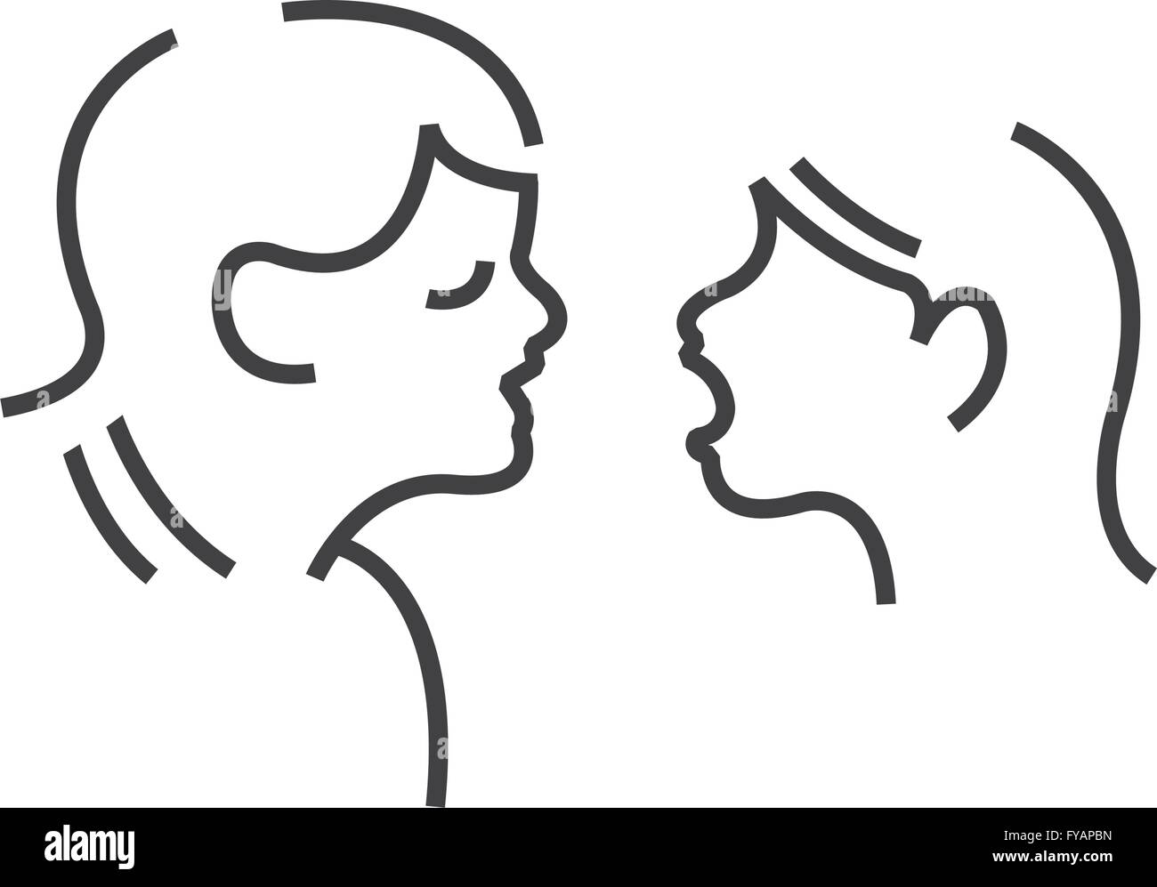 Icon Doctor examination, Oral examination, line icon Style Stock Vector ...