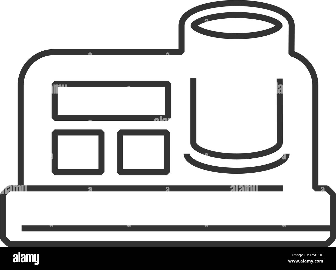 Simple line icon test Black and White Stock Photos & Images - Alamy