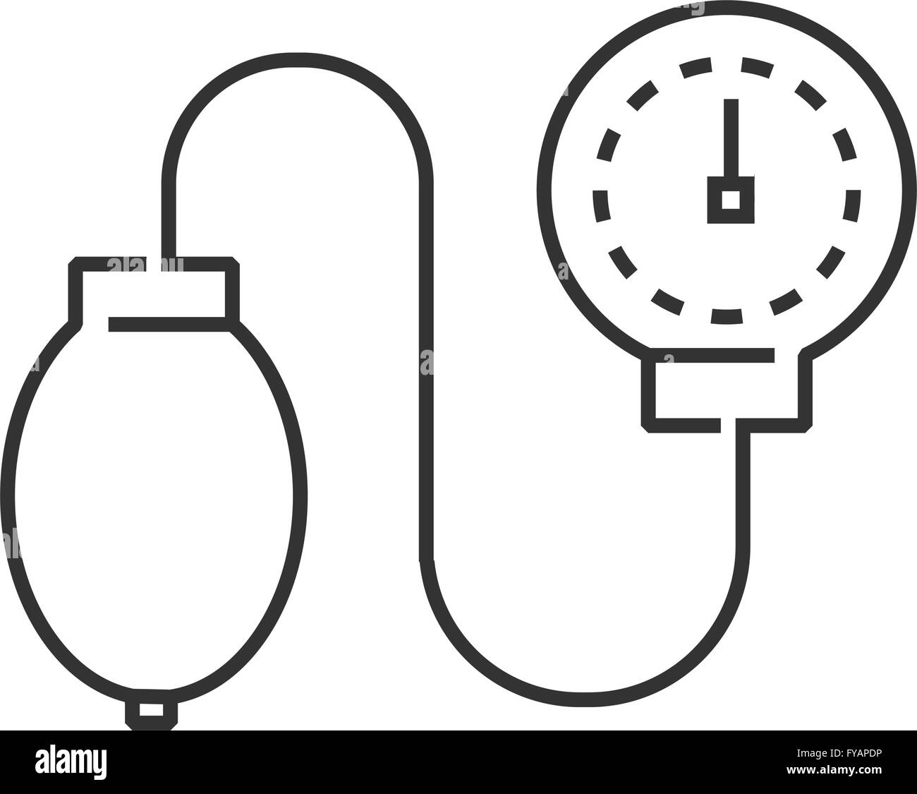 line icon Medical Device Icon, Check pressure Stock Vector Image & Art ...