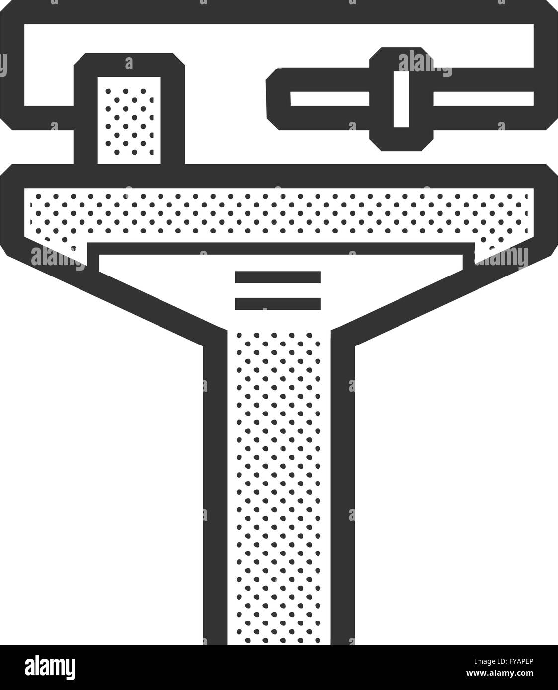 Icon height measure Stock Vector Images - Alamy