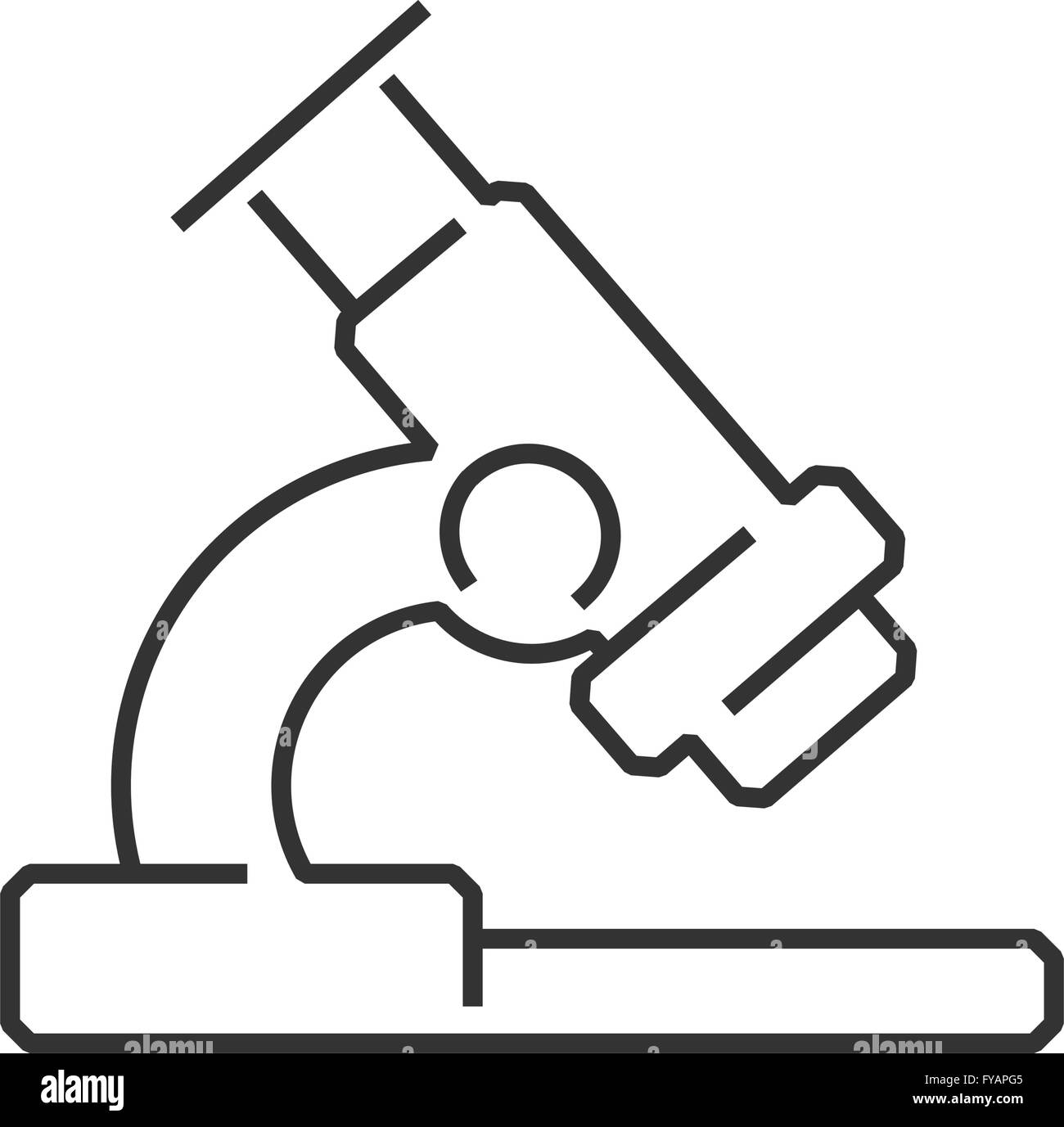 line icon Medical Device Icon, Microscope Stock Vector Image & Art - Alamy