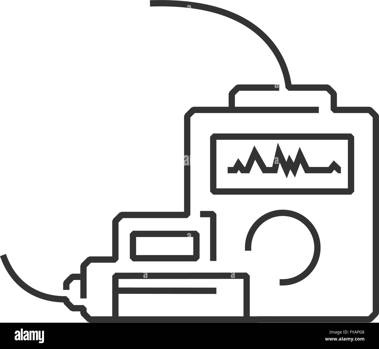 line icon Medical Device Icon, cpr icon Stock Vector Image & Art - Alamy