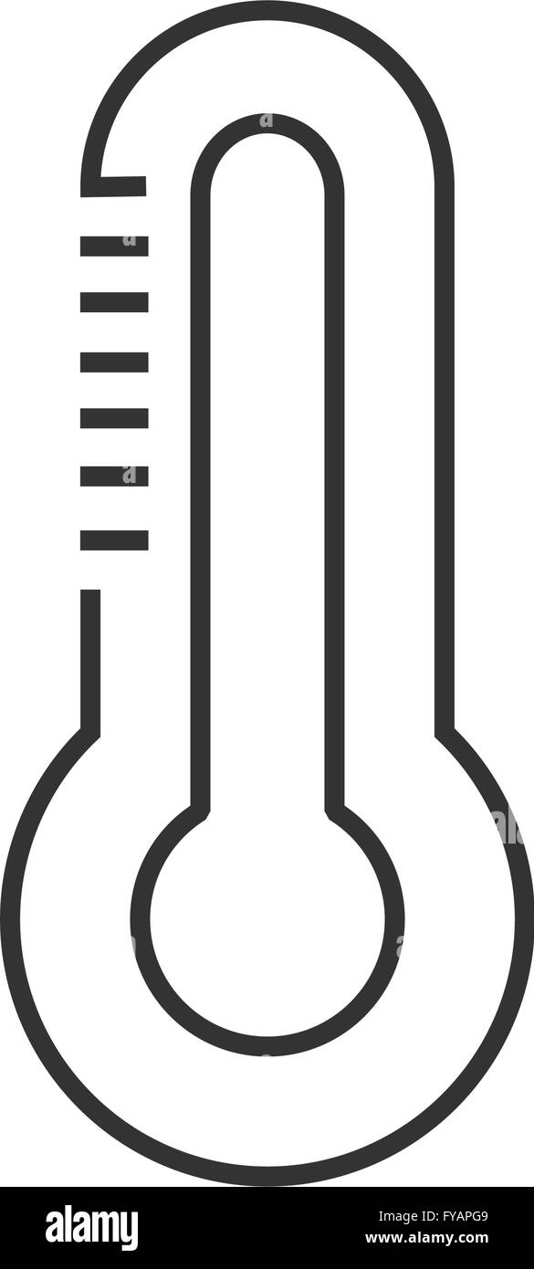 Thermometer medical device icon Stock Vector Images - Alamy