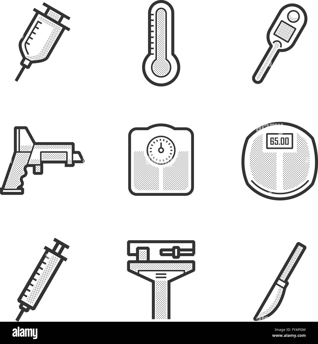 Set Of Medical Device Icon Stock Vector Image & Art - Alamy
