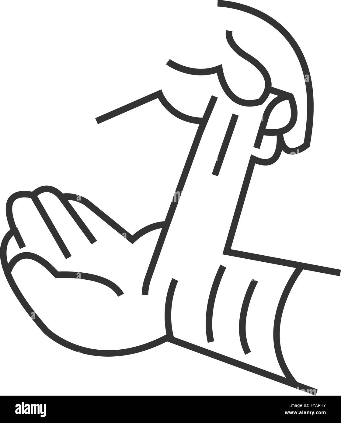 Female patient orthopedic medical Stock Vector Images - Alamy