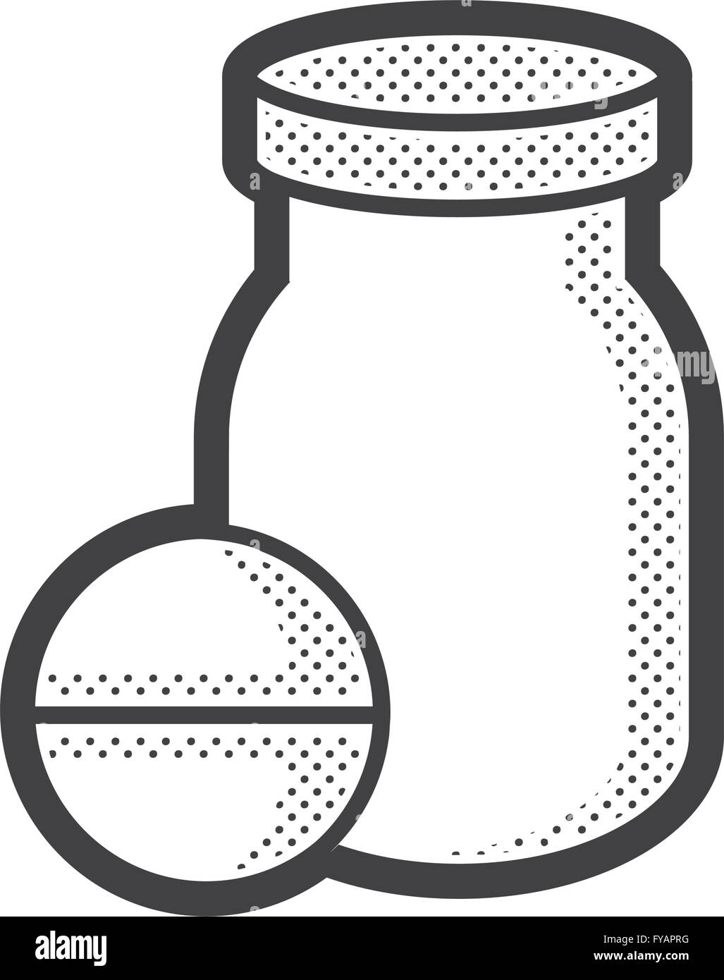 Black pill bottle Stock Vector Images - Alamy