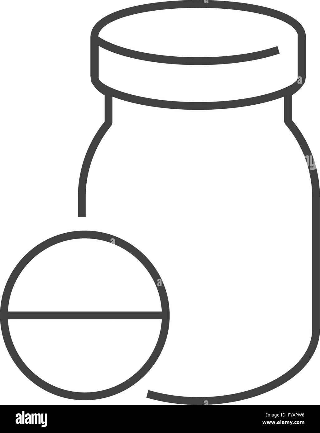 Symbol homeopathy line icon Stock Vector Images - Alamy