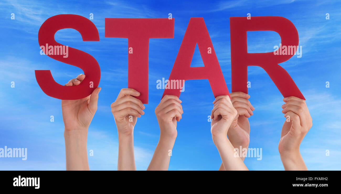 Star word hi-res stock photography and images - Alamy