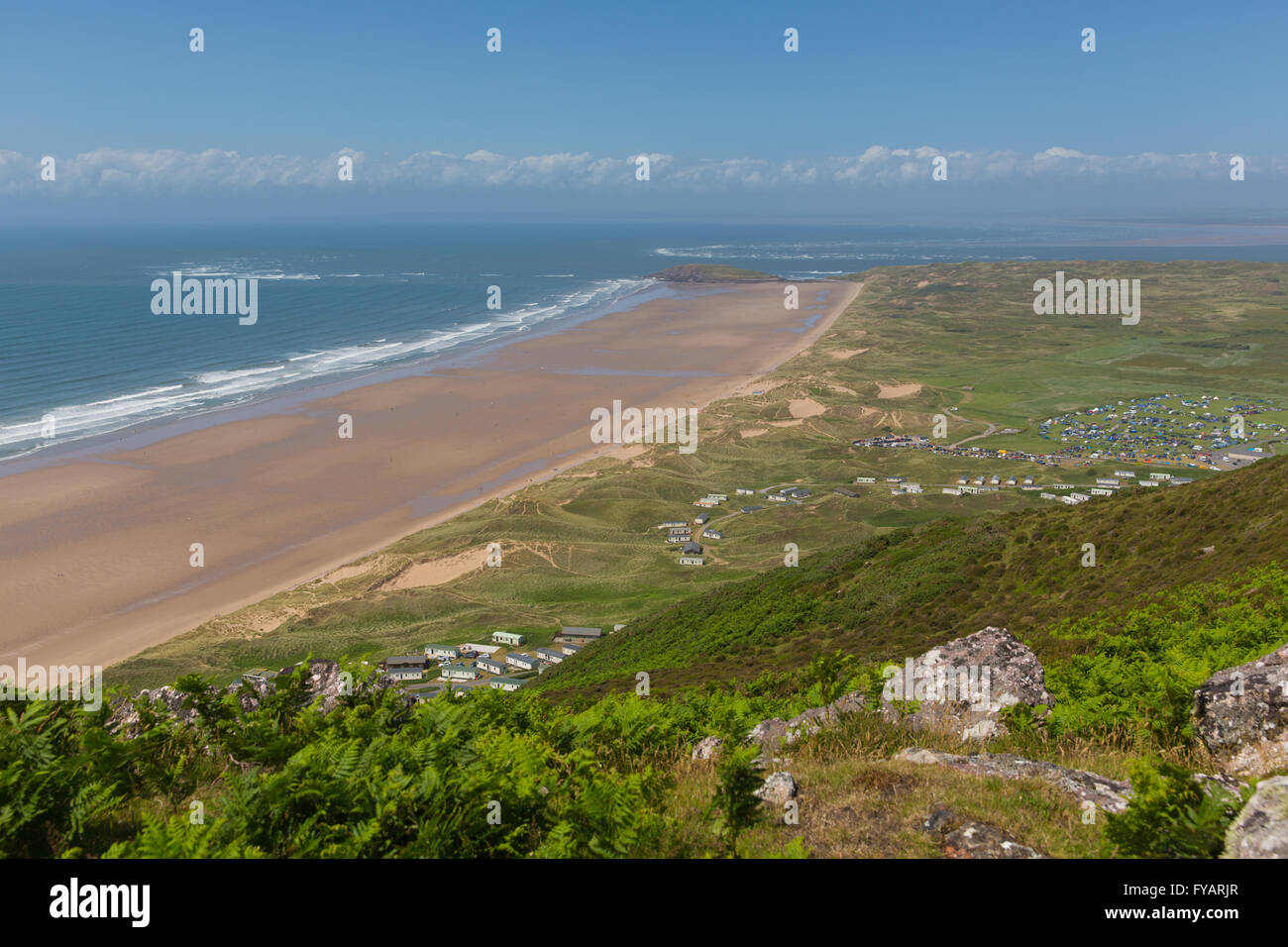 Burry holms, gower peninsula camping hi-res stock photography and ...