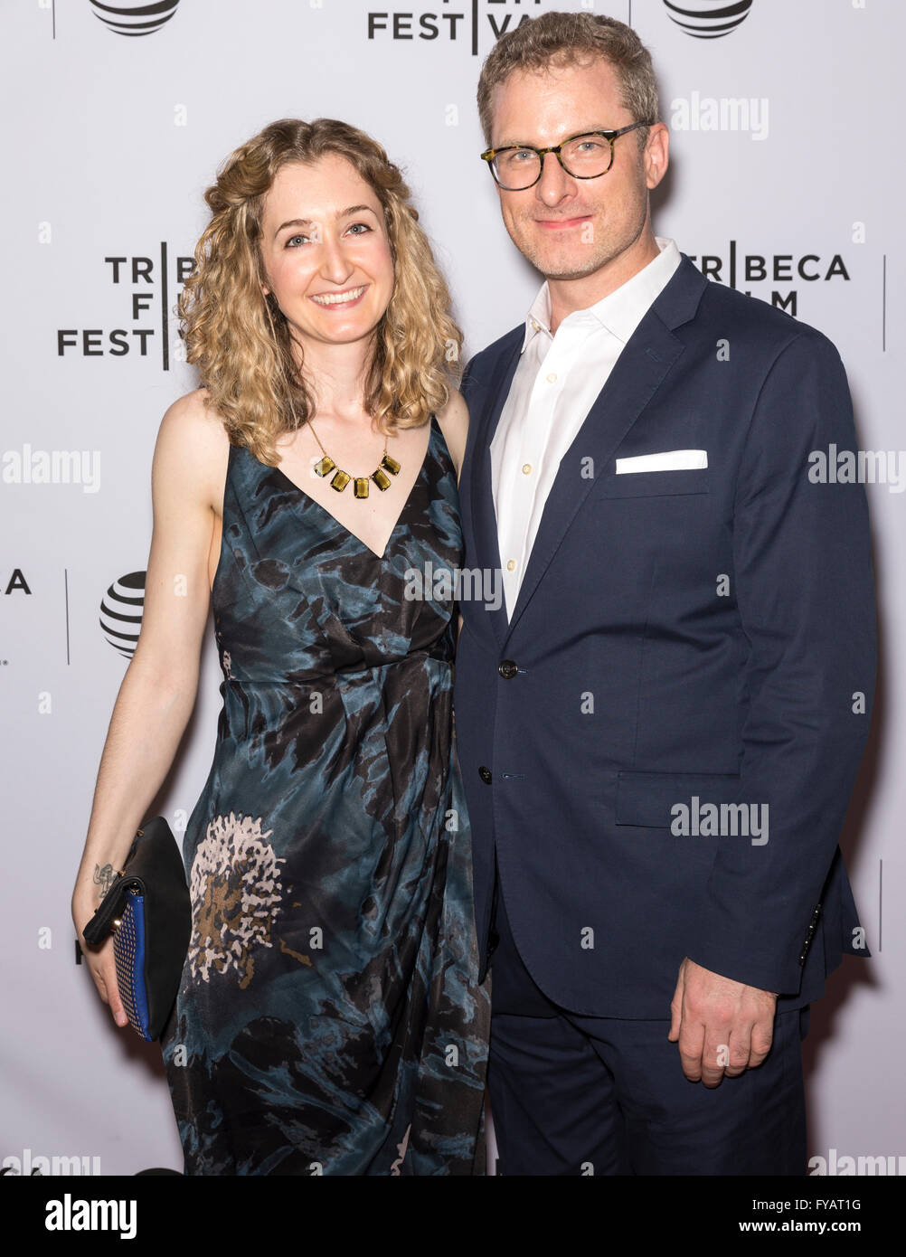 New York City, USA - April 24, 2016: Samantha Watson and Ryan McCarthy ...