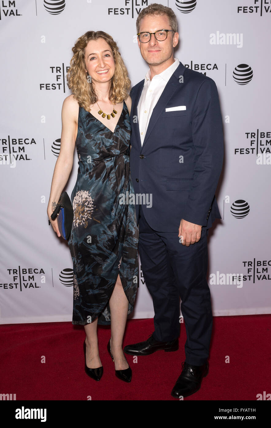 New York City, USA - April 24, 2016: Samantha Watson and Ryan McCarthy ...