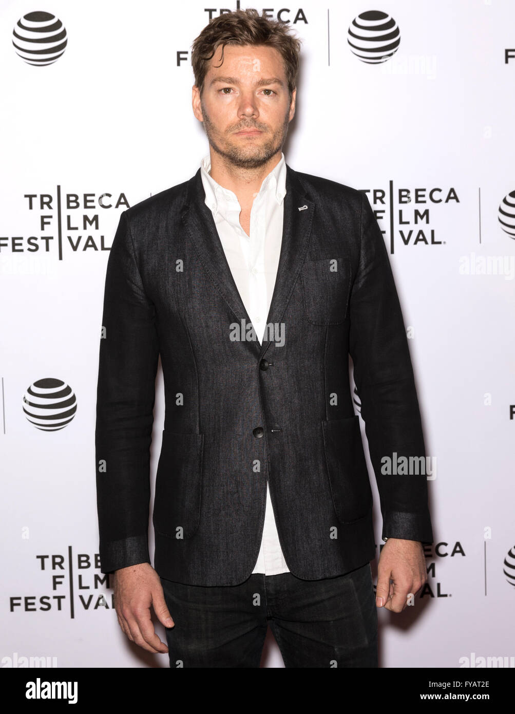 New York City, USA - April 24, 2016: Actor Chris Meyer attends the Almost Paris premiere during ...