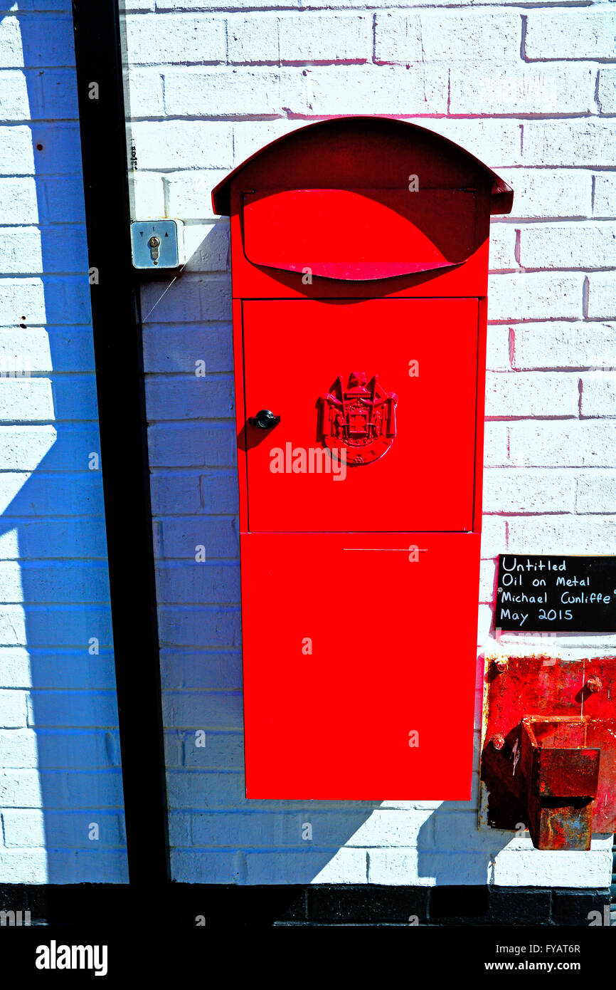 Factory Royal Mail letterbox North Shields Stock Photo - Alamy
