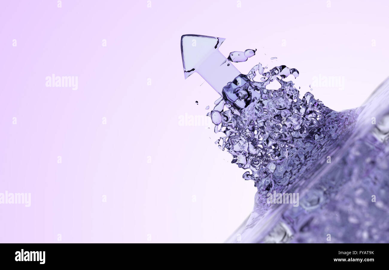 Water splash 3d rendering, light background Stock Photo - Alamy