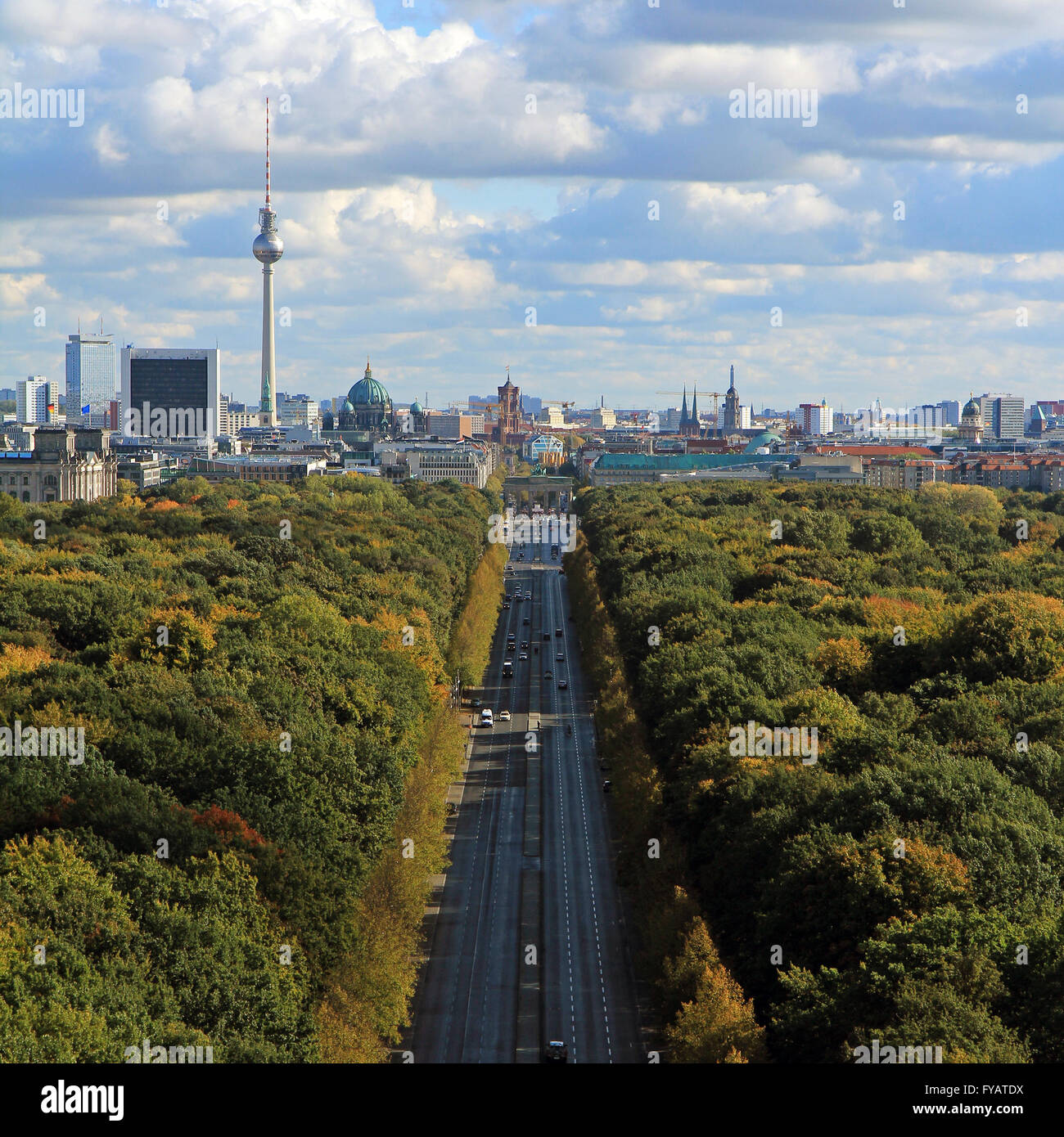 Panoramic view of Berlin, Germany Stock Photo - Alamy