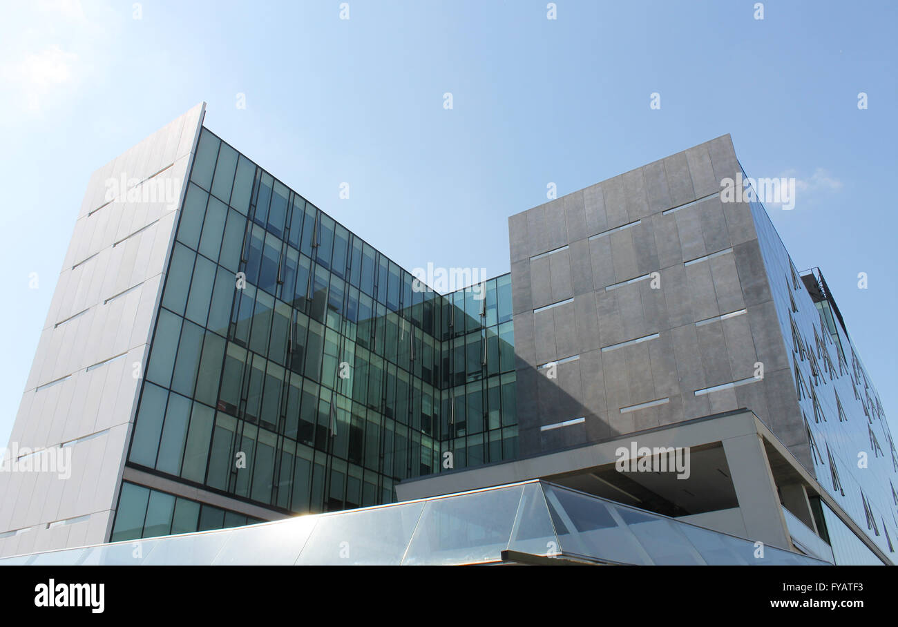 Modern light and modern commercial buildings hi-res stock photography ...