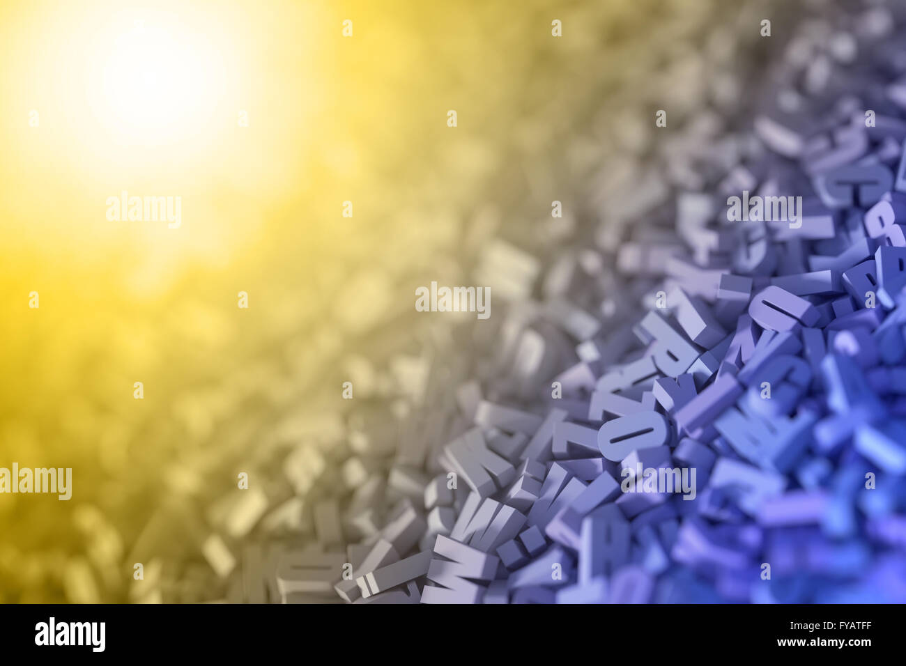 Infinite letters background, 3d illustration Stock Photo - Alamy