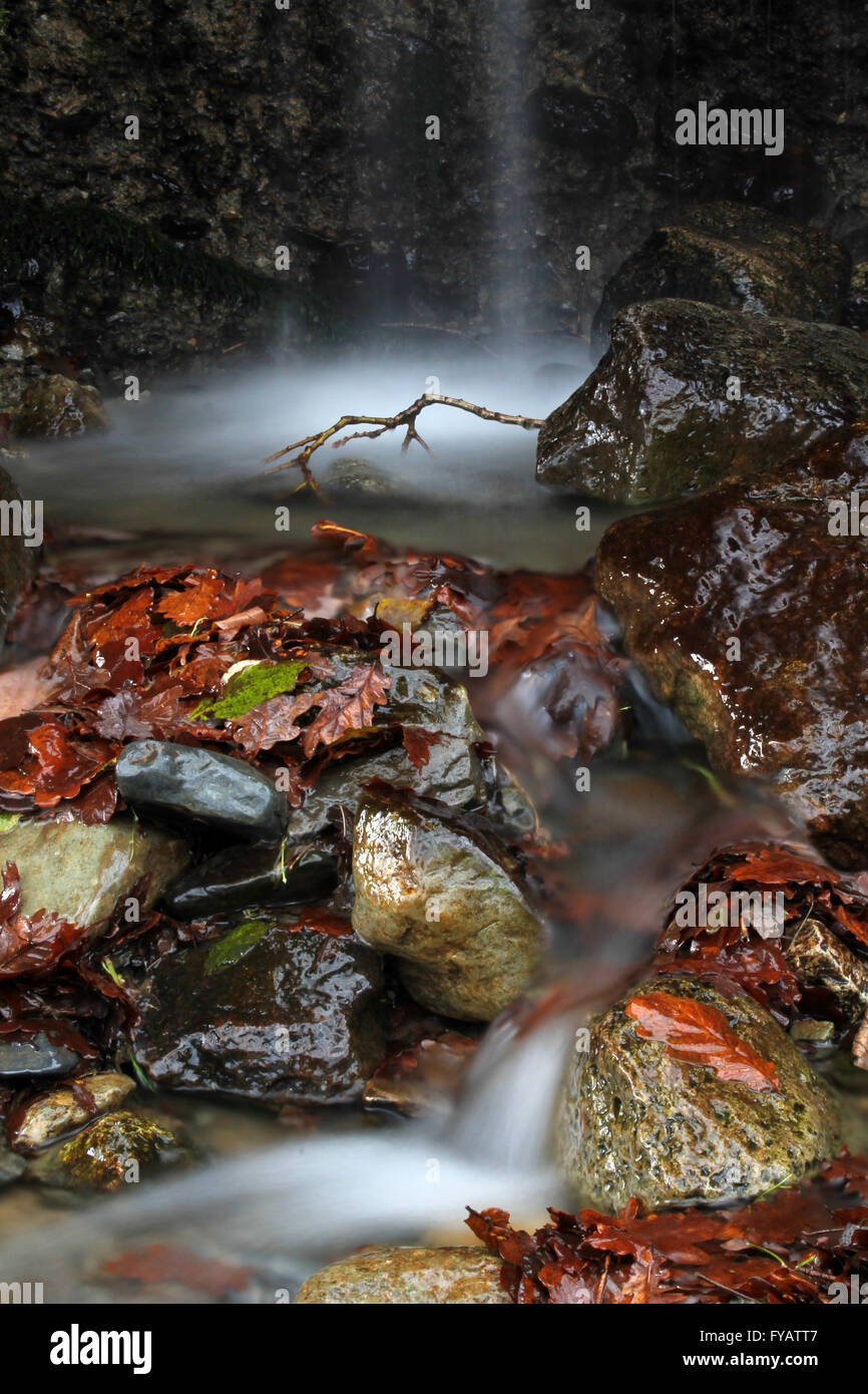 Water trickling over rocks hi-res stock photography and images - Alamy