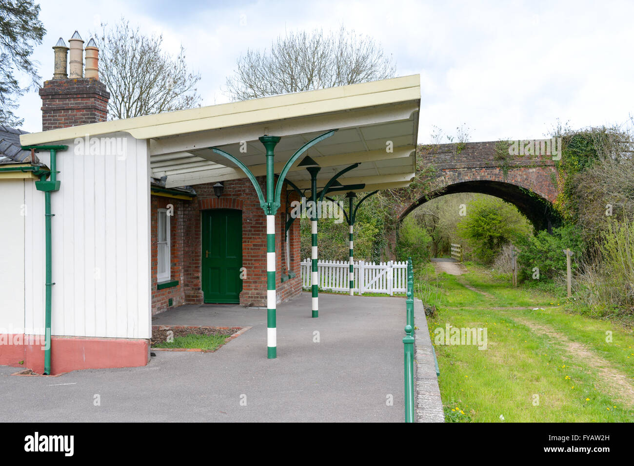 Breamore, Fordingbridge, Hampshire, UK. A former railway station ...