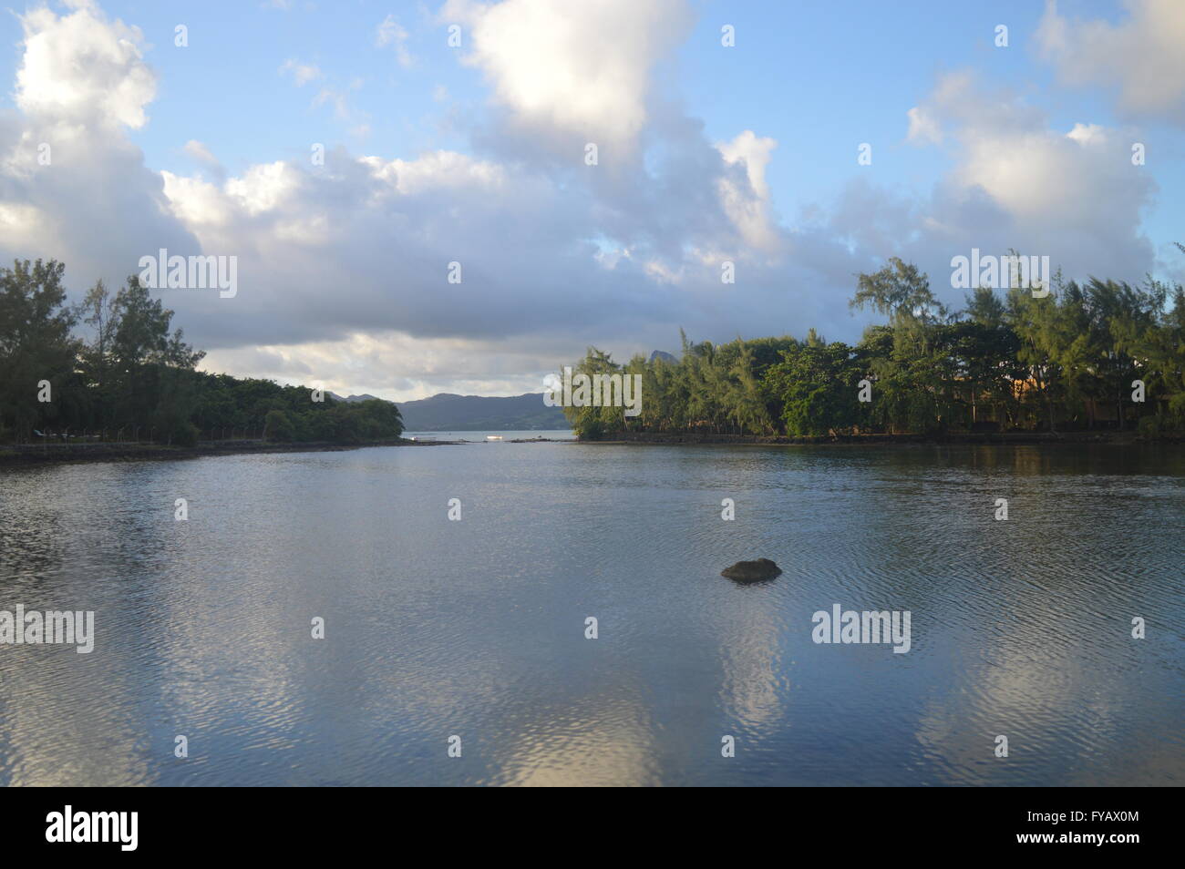 sea view in Mauritius Stock Photo - Alamy