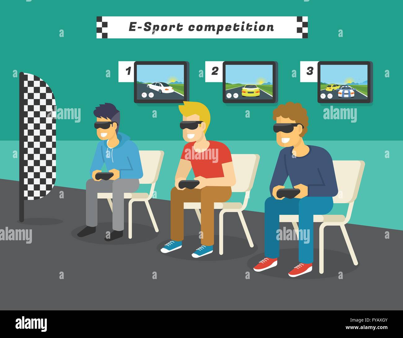 Augmented reality sport Stock Vector Images - Alamy