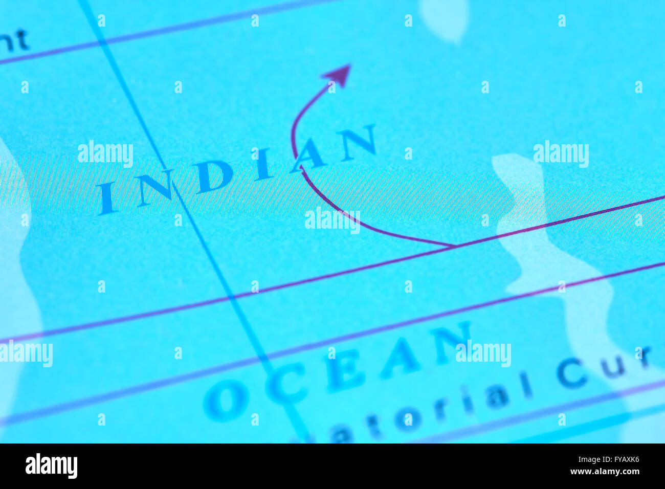 Indian ocean world map hi-res stock photography and images - Alamy