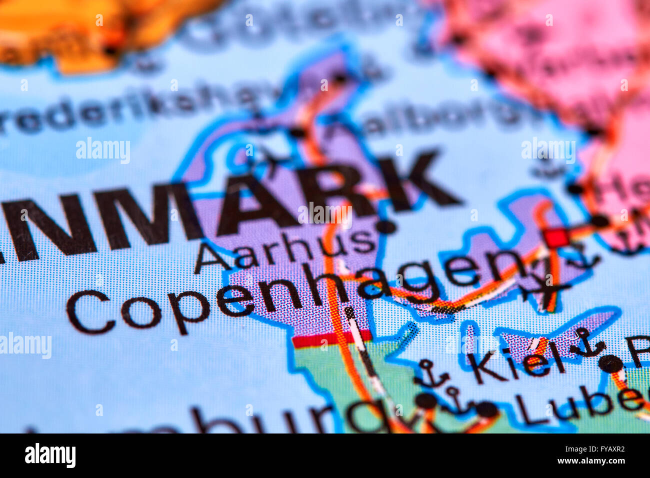 Copenhagen Denmark World Map