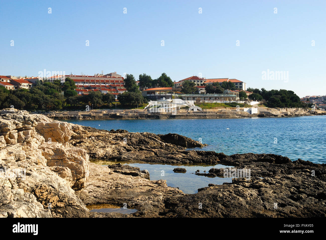 Cape Verudela, Pula, Istria, Croatia. The Park Plaza Verudela Resort ...