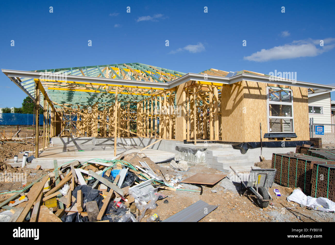 New house construction in Australia Stock Photo - Alamy