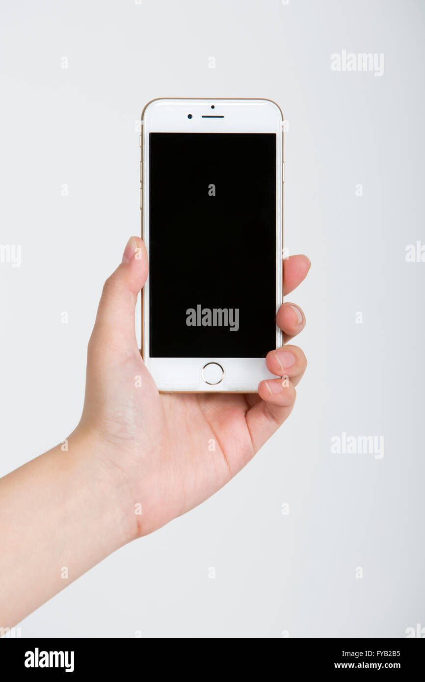 Mobile hand motion 230 Stock Photo - Alamy