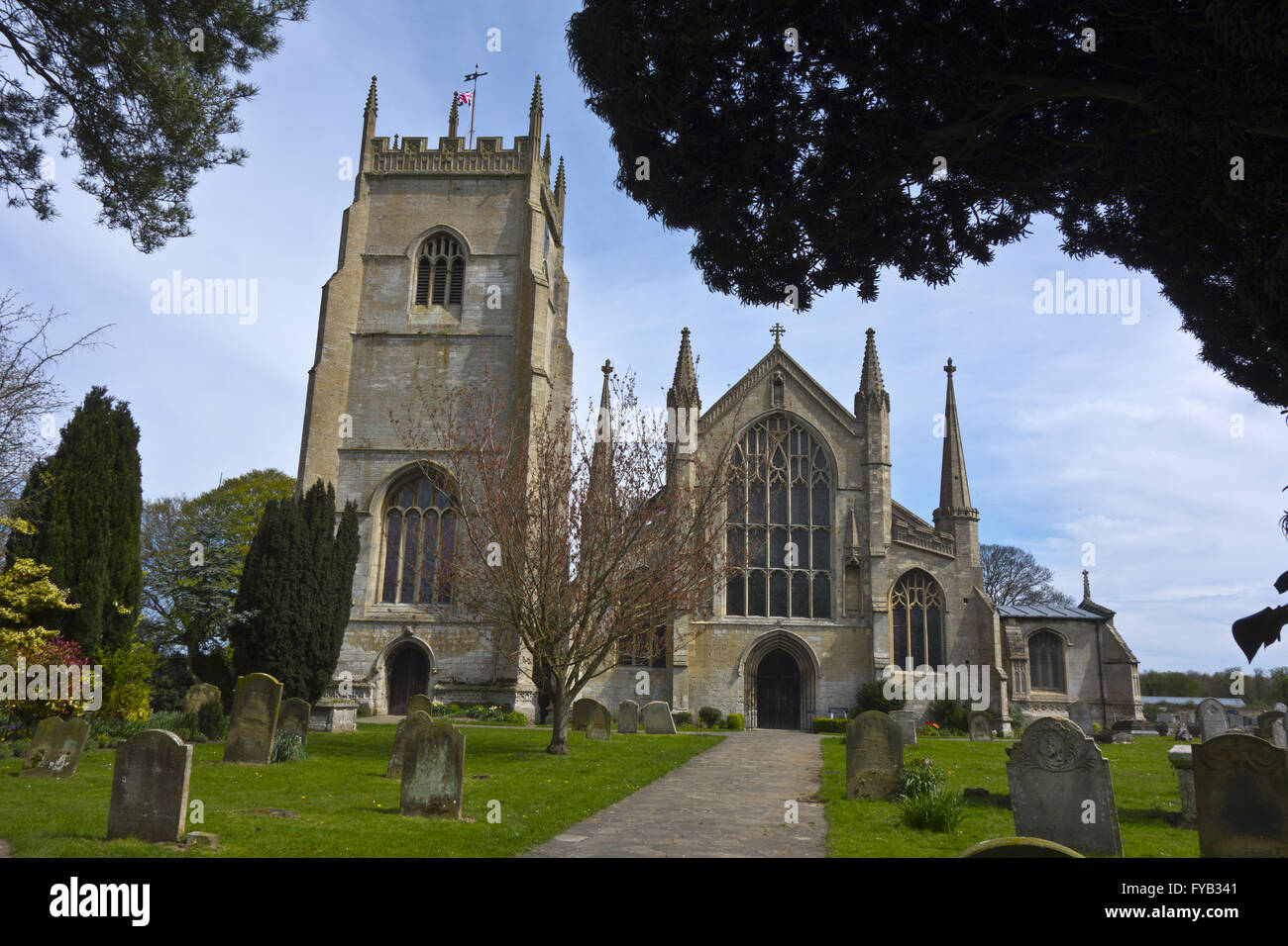 Large country church Terrington Stock Photo - Alamy