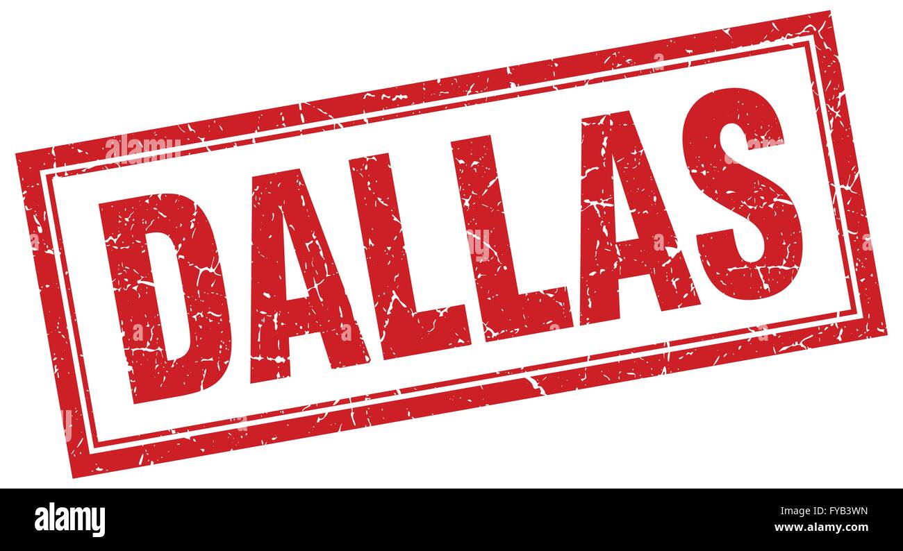 Dallas red square grunge stamp on white Stock Vector Image & Art - Alamy