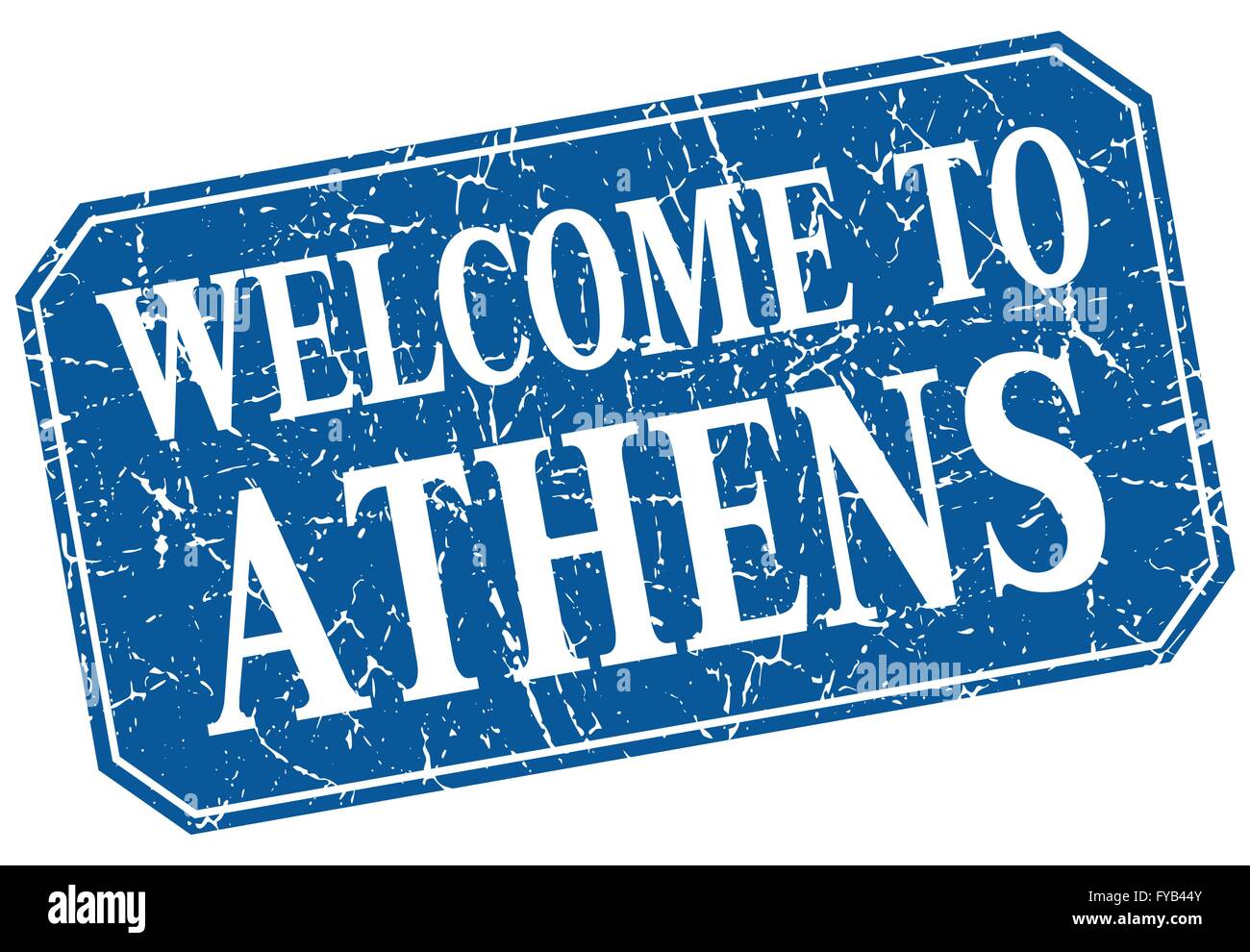 Welcome athens stamp Cut Out Stock Images & Pictures - Alamy
