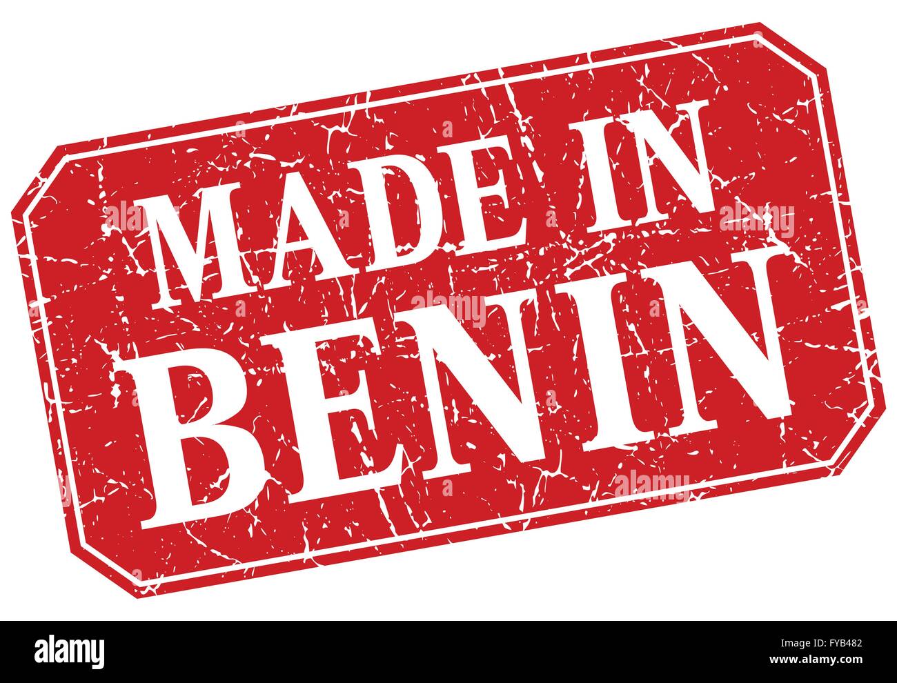 made in Benin red square grunge stamp Stock Vector Image & Art - Alamy